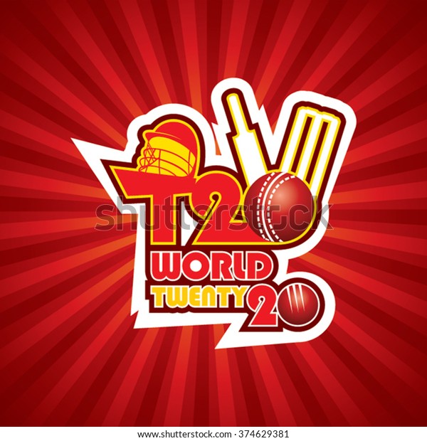 Creative T20 Cricket World Cup Banner Stock Vector (Royalty Free ...