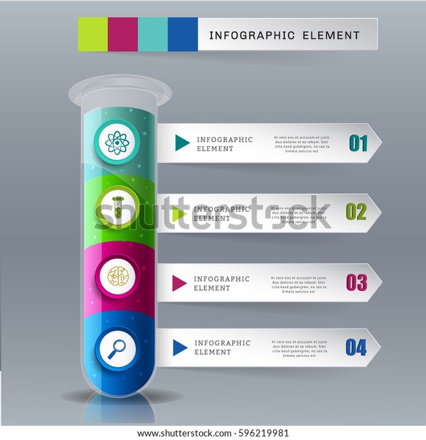 Creative Template Chemical Science Infographic Vector Stock Vector ...