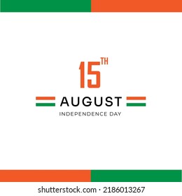 Creative Text Happy Independence Day Calligraphy Stock Vector (Royalty ...