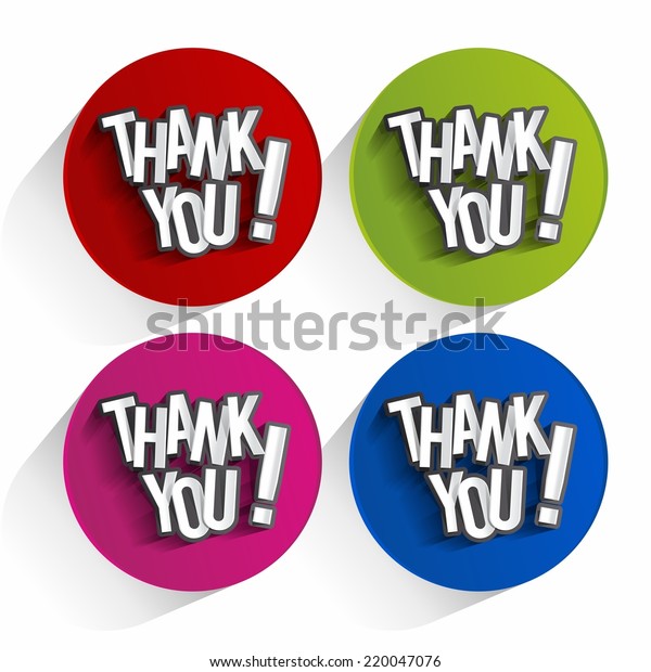 Creative Thank You Show Gratitude Design Stock Vector (Royalty Free ...