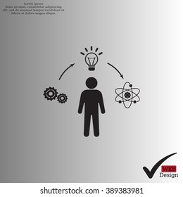 Creative Thinking Icon Stock Vector (Royalty Free) 395732617