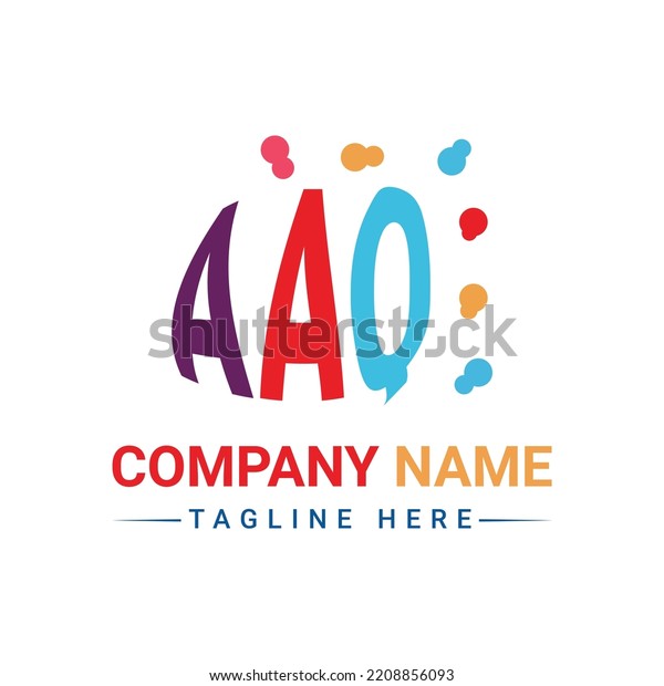 Creative Three Color Letter Logo Design Stock Vector (Royalty Free ...