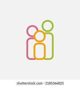 Creative Three People Symbol Logo Stock Vector (Royalty Free ...