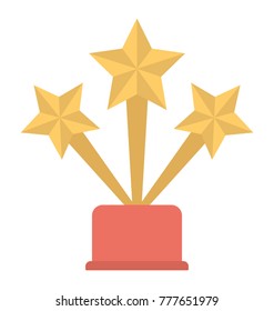 Gold Star Award Trophy: ilustración de stock 18144751 | Shutterstock