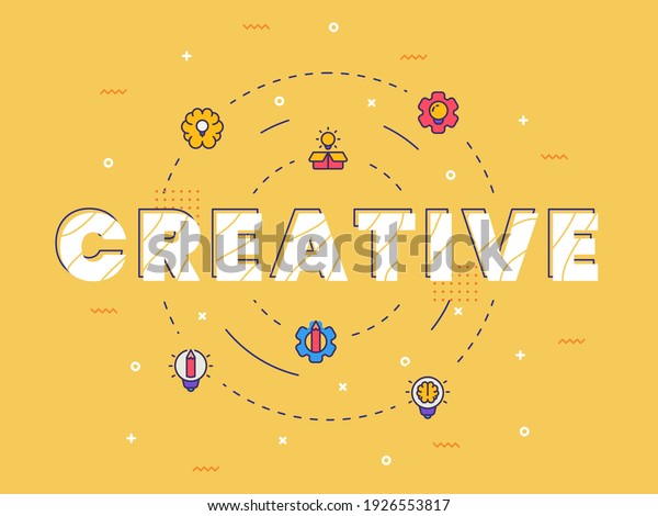 Creative Typography Calligraphy Word Art Background Stock Vector ...
