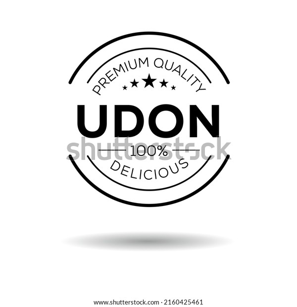 Logo creativo (Udon), comida Udon, ilustración: vector de stock (libre ...