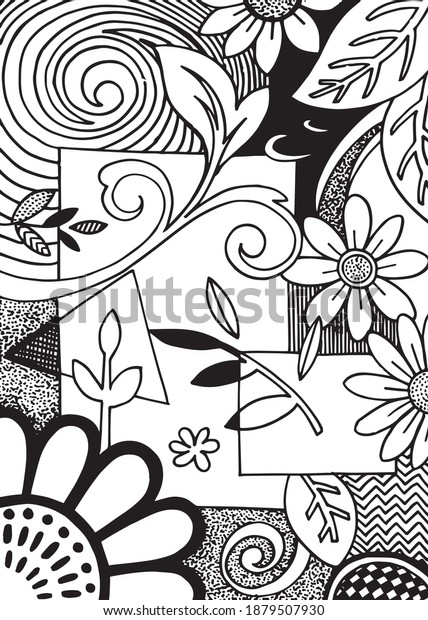 Creative Universal Floral Header Tropical Style Stock Vector (Royalty ...