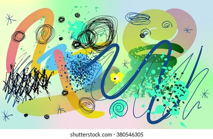 Creative Universal Poster Abstract Art Design Stock Vector (Royalty ...