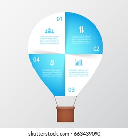 Creative Vector Balloon Diagram Graph Presentation Stock Vector ...