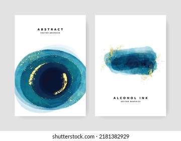 Creative Vector Flyers Templates Alcohol Ink Stock Vector (Royalty Free ...
