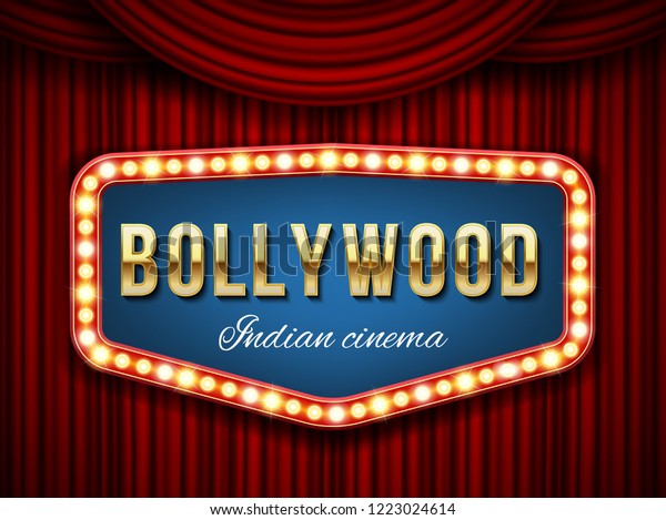 Creative Vector Illustration Bollywood Cinema Background Stock Vector ...