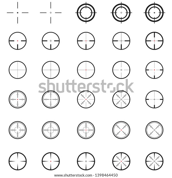 Creative Vector Illustration Crosshairs Art Design Stock Vector ...