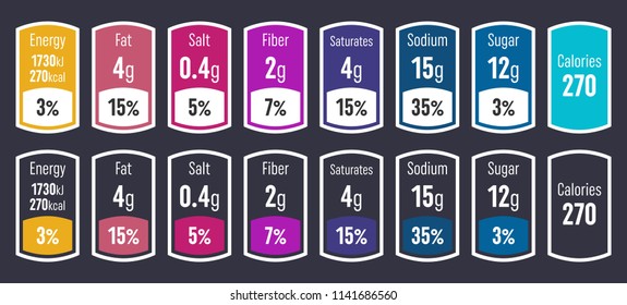 Creative Vector Illustration Nutrition Facts Information Stock Vector ...