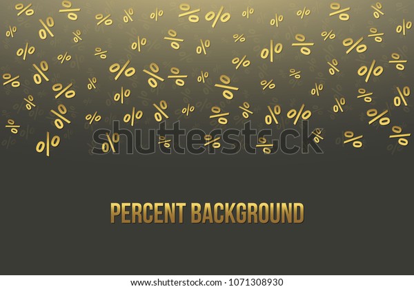 Creative Vector Illustration Percent Business Background Stock Vector ...