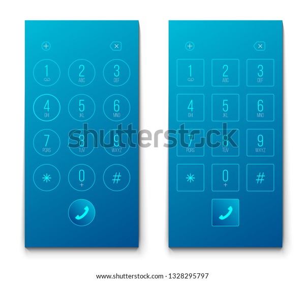 Creative Vector Illustration Phone Dial Keypad Stock Vector (Royalty ...