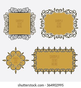 Creative Vintage Sticker Label Design Vector Stock Vector (Royalty Free ...