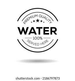 Creative Water Drink Water Sticker Vector Stock Vector (Royalty Free ...