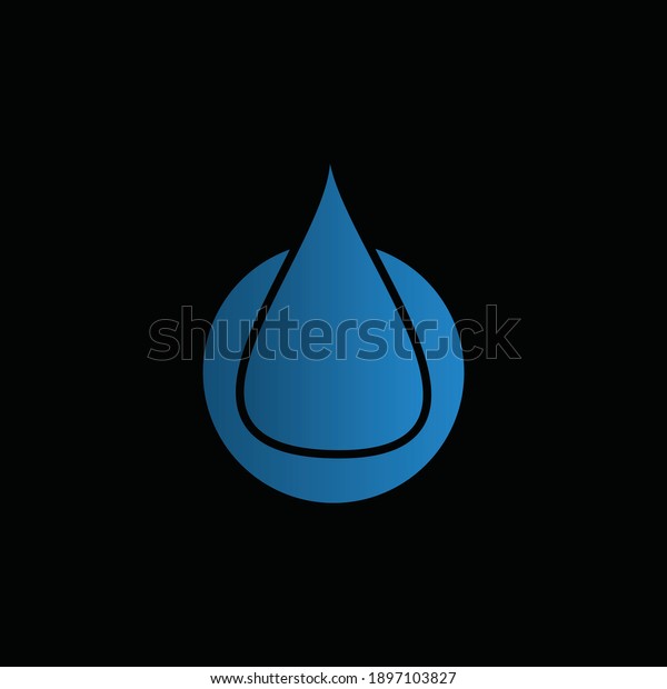 Creative Water Logo Design Background Stock Vector (Royalty Free ...
