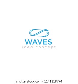 Creative Wave Concept Logo Design Template Stock Vector (Royalty Free ...