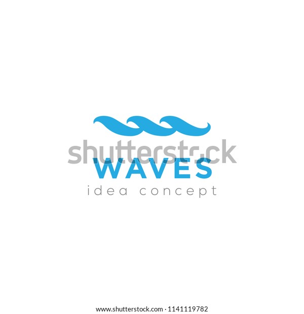 Creative Wave Concept Logo Design Template Stock Vector (Royalty Free ...