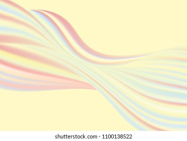 Creative Wavy Shape 3d Effect Trendy Stock Vector (Royalty Free ...