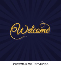 Creative Welcome Banner Design Concept Stock Vector (Royalty Free ...