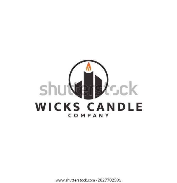 Creative Wicks Candle Company Logo Vector Stock Vector (Royalty Free ...