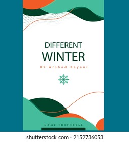 Creative Winter Book Cover Design Abstract Stock Vector (Royalty Free ...