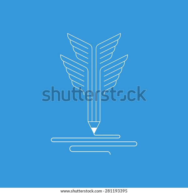 Creative Writing Graphic Design Symbol Art Stock Vector (Royalty Free ...