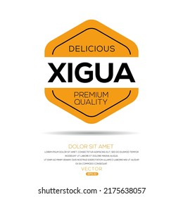 Creative Xigua Logo Xigua Sticker Vector Stock Vector (Royalty Free ...
