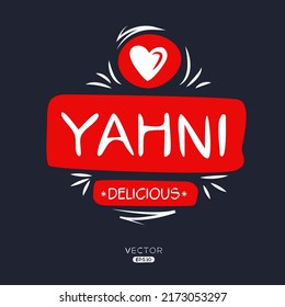 Creative Yahni Logo Yahni Sticker Vector Stock Vector (Royalty Free ...