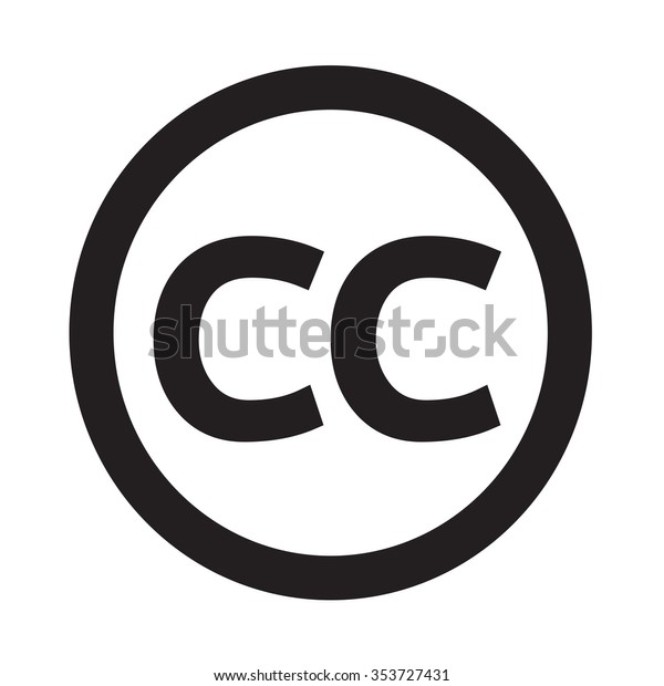 Creativecommons Cc Icon Illustration Art Stock Vector (Royalty Free ...
