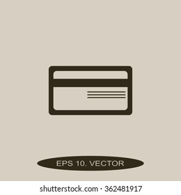 Debitcredit Card Icon Dark Grey New Stock Vector (Royalty Free) 756405517