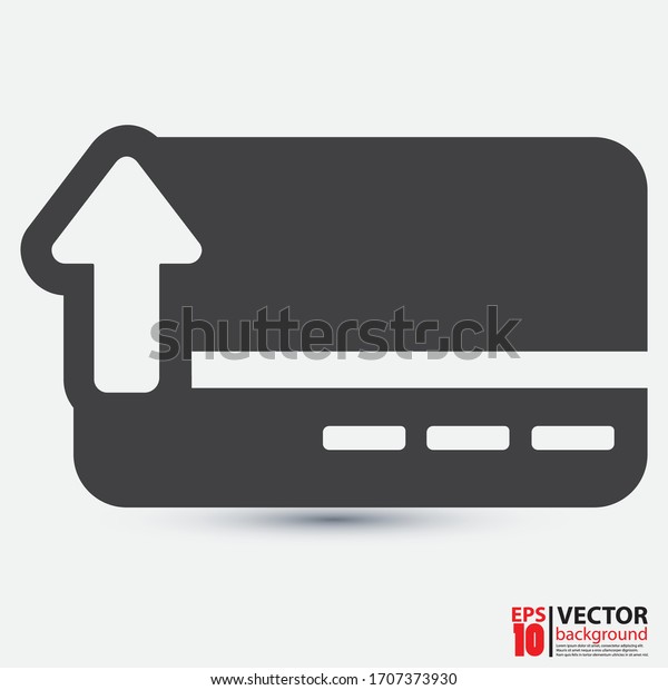 Credit Card Arrow Vector Design Eps Stock Vector (Royalty Free ...