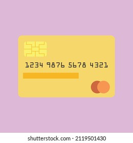 Credit Card Cartoon Flat Vector Illustration Stock Vector (Royalty Free ...