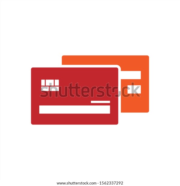Credit Card Front Back View Icon Stock Vector (Royalty Free) 1562337292 ...