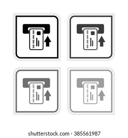 Credit Card Grayscale Vector Icon Stock Vector (Royalty Free) 385561987 ...