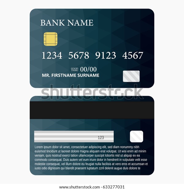 Credit Card Low Poly Stock Vector (Royalty Free) 633277031