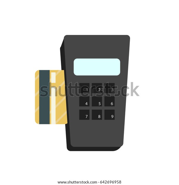 Credit Card Machine Icon Stock Vector (Royalty Free) 642696958 ...