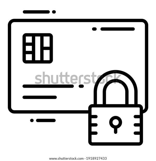 Credit Card Protection Security Vector Icons Stock Vector (Royalty Free ...