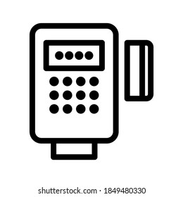 Credit Card Reader Icon Logo Isolated Stock Vector (Royalty Free ...