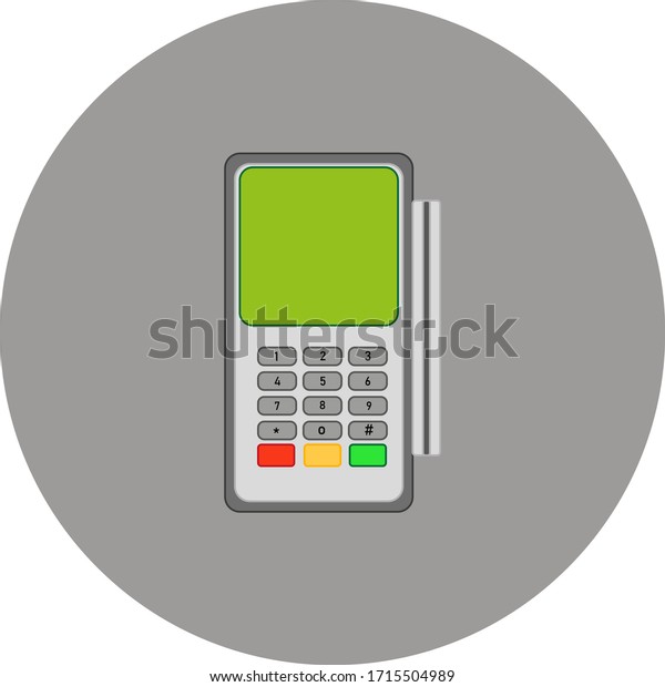 Credit Card Reader Illustration Web Mobile Stock Vector (Royalty Free ...