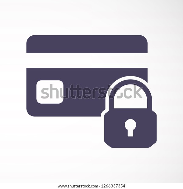 Credit Card Security Icon Stock Vector (Royalty Free) 1266337354 ...