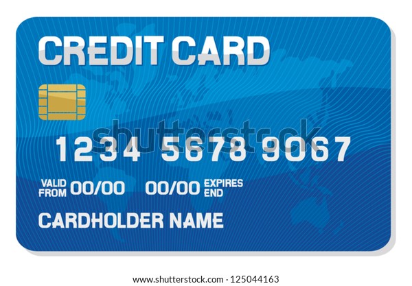 Credit Card Smart Chip Stock Vector (Royalty Free) 125044163