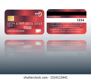 Credit Card Template Abstract Background Texture Stock Vector (Royalty ...