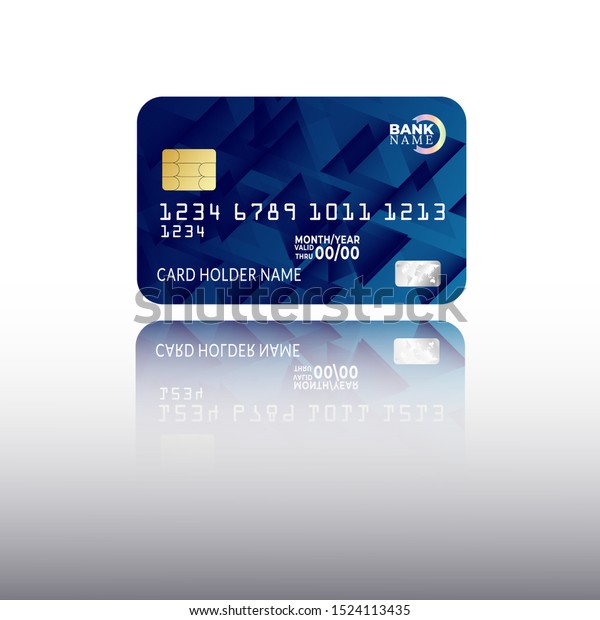 Credit Card Template Abstract Background Texture Stock Vector (Royalty ...