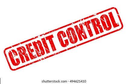 Credit Control Red Stamp Text On Stock Vector (Royalty Free) 494621410 ...