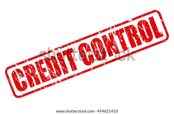 Credit Control Red Stamp Text On Stock Vector (Royalty Free) 494621410 ...