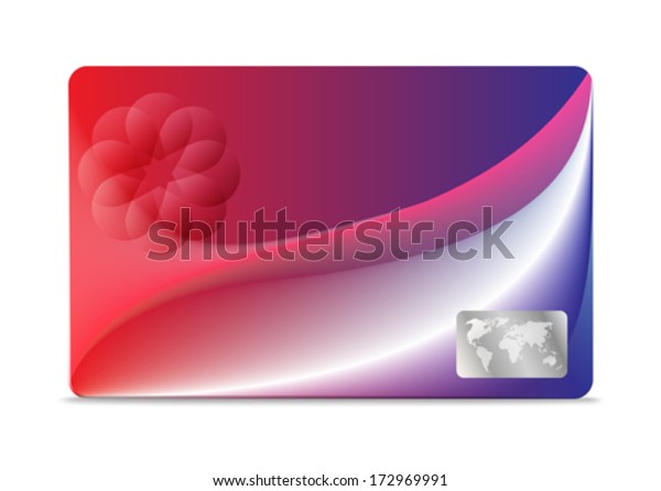 Credit Debit Card Design Template Vector Stock Vector (Royalty Free ...