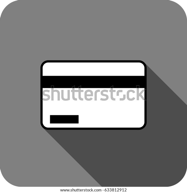 Credit Debit Card Grey Background Long Stock Vector (Royalty Free ...